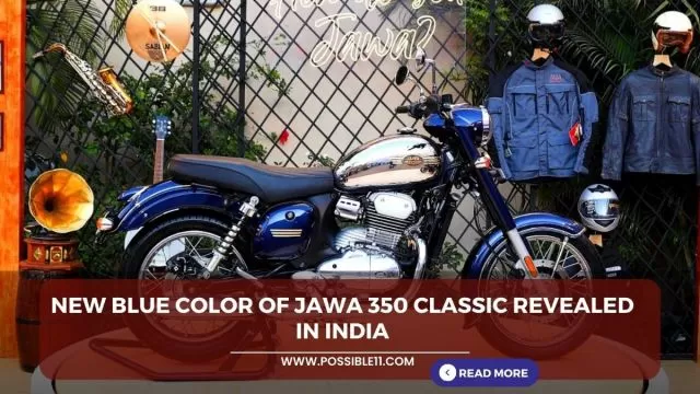 New blue color of Jawa 350 Classic revealed in India