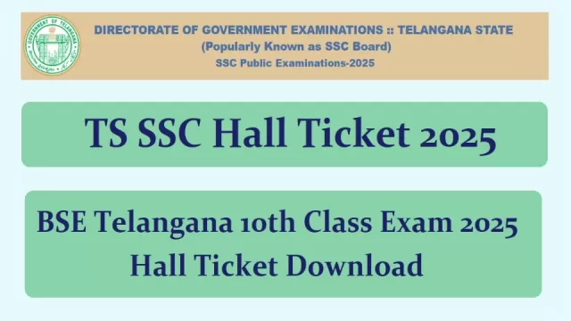 TS SSC Hall Ticket 2025 Released: How to Download Telangana Board 10th ...
