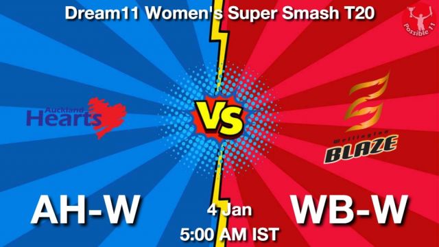 AH-W vs WB-W Dream11 Prediction, Team, Live - Cricket - 04-Jan-2024
