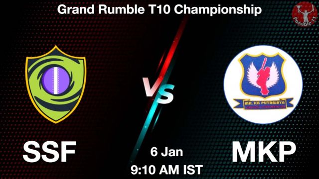 SSF vs MKP Dream11 Prediction, Team, Live - Cricket - 06-Jan-2024 09:10 AM