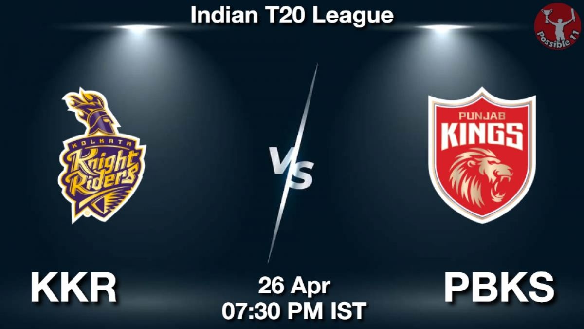 KKR vs PBKS Dream11 Team Prediction, Fantasy Cricket Tips 26-Apr-2024