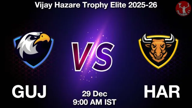 GUJ vs HAR Match Preview, Key Players Updates | 29 Dec 2025