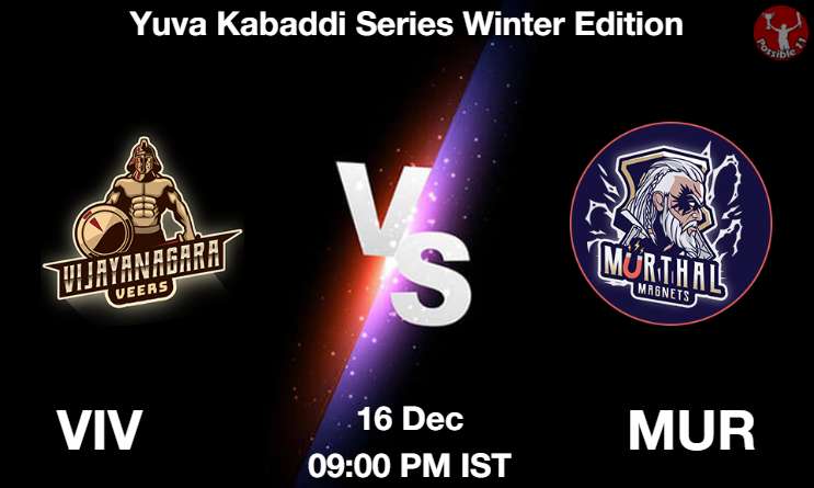 VIV vs MUR Match Preview, Team Analysis, Live - Kabaddi - 16-Dec-2022