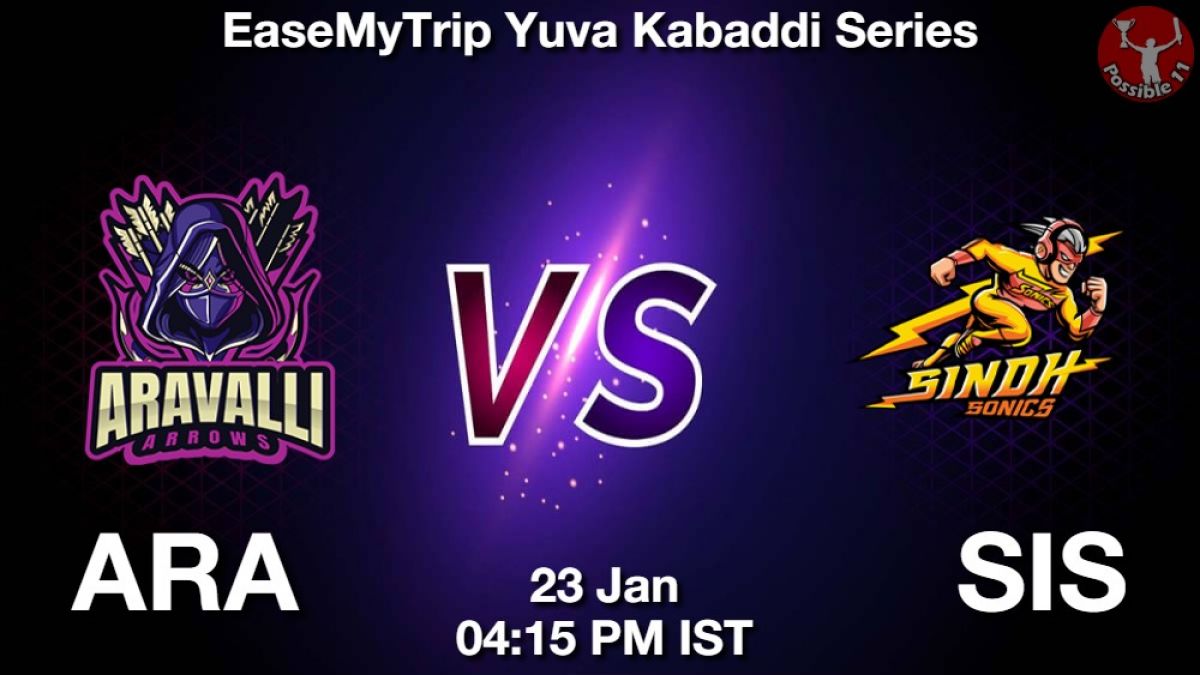 ARA vs SIS Dream11 Team Prediction, Fantasy Kabaddi Tips 23-Jan-2024