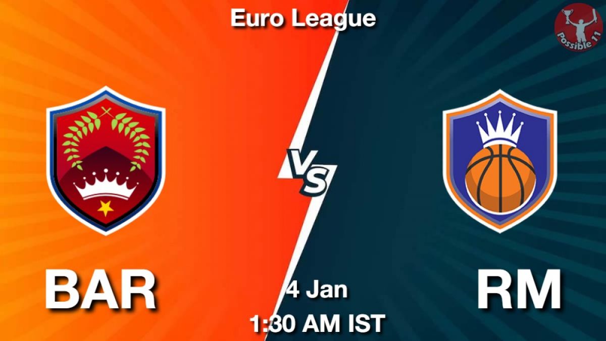 BAR vs RM Dream11 Team Prediction, Fantasy NBA Tips 04-Jan-2024