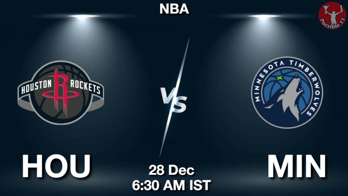 HOU vs MIN Dream11 Prediction, Fantasy NBA Tips | 28 Dec 2024